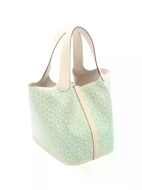 Hermès 2022 Pm Picotin Lock Lucky Daisy Tote Bag - Neutrals