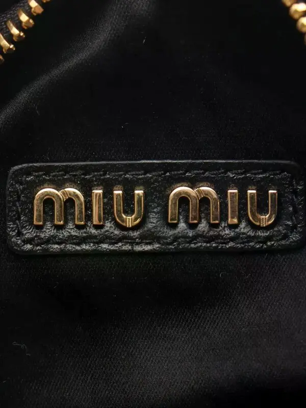 Miu Miu Matelassé Handbag - Black