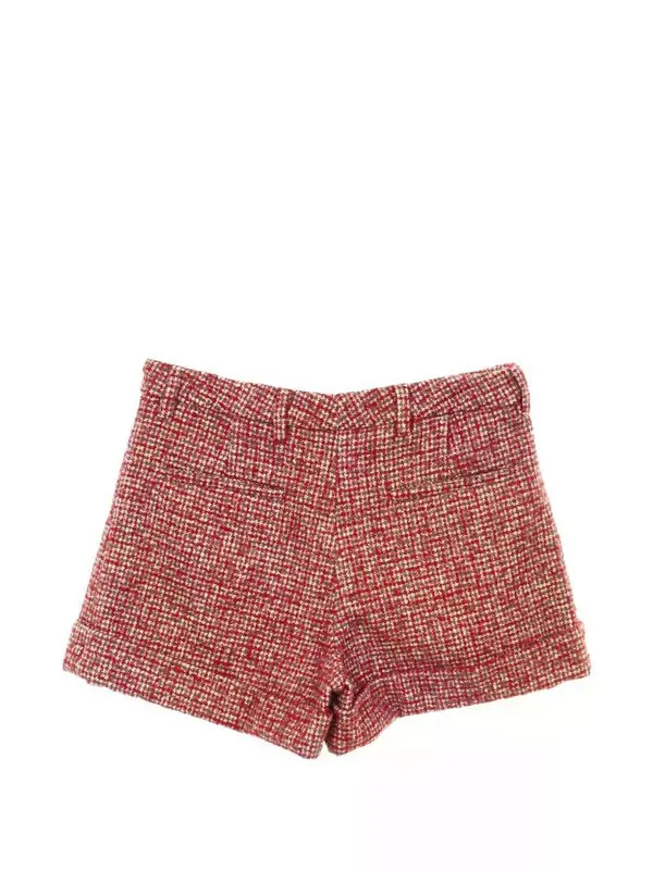 Miu Miu Houndstooth Tweed Shorts