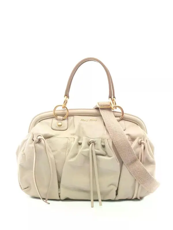 Miu Miu Beige Leather Handbag