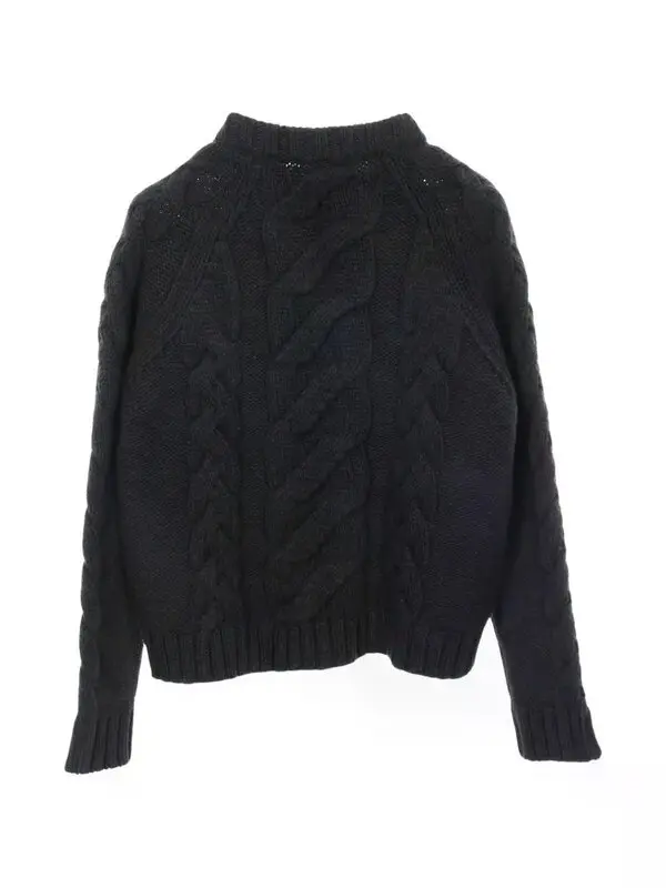 Hermès Cable-knit Zip-up Cardigan