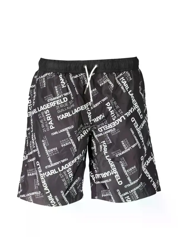 Karl Lagerfeld Logo-print Swim Shorts