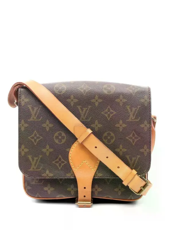 LOUIS VUITTON Monogram Cartouchière Leather Shoulder Bag