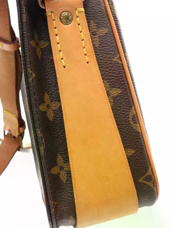 LOUIS VUITTON Monogram Cartouchière Leather Shoulder Bag