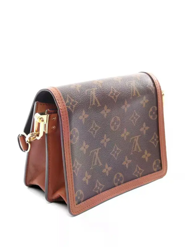 LOUIS VUITTON Dauphine Mini Monogram Reverse Crossbody Bag - Brown