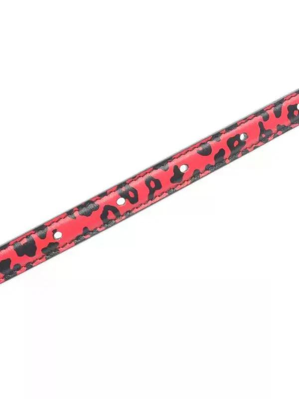 Dior Leopard Print Leather Belt