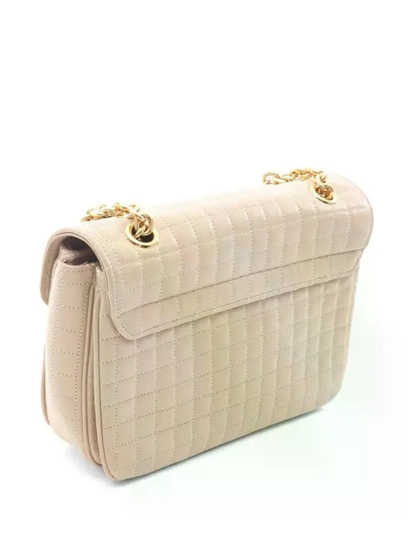 Celine Quilted Leather Shoulder Bag - Neutrals