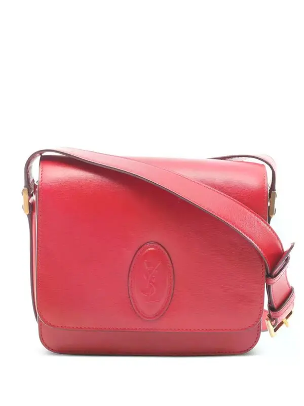 Saint Laurent Leather Shoulder Bag - Red