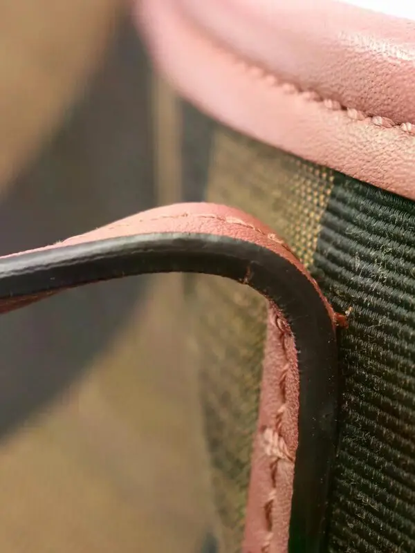 Fendi Pecan Striped Shoulder Bag