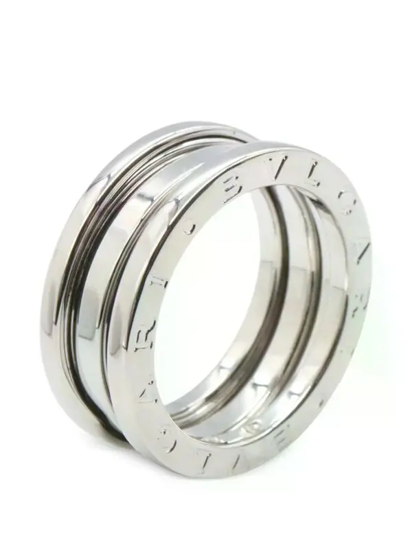 BVLGARI B.zero1 18k White Gold Three-band Ring - Silver
