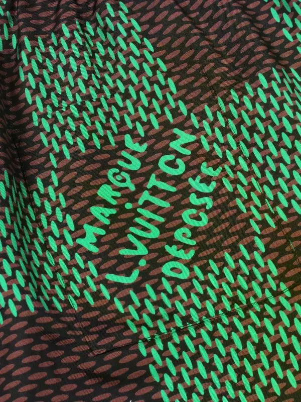 LOUIS VUITTON Damier Silk Shorts