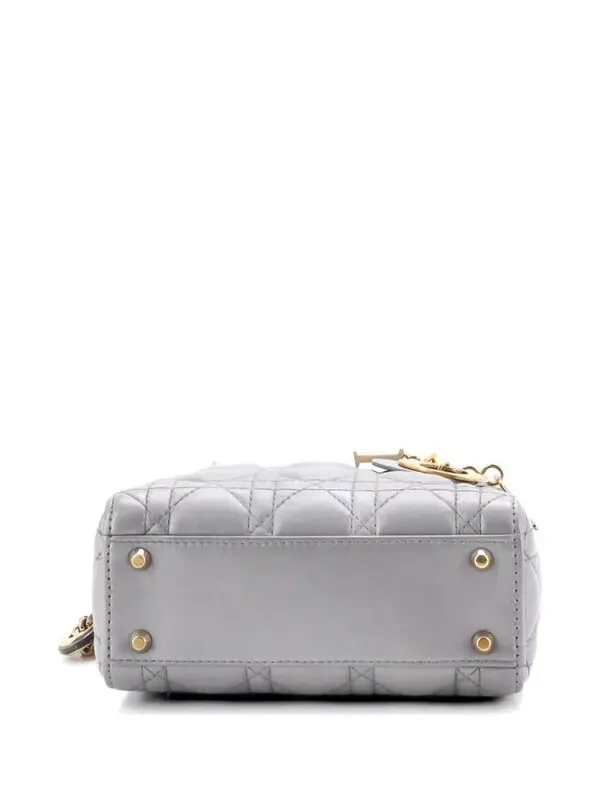 Dior Lady Chain Bag Mini Satchel - Grey
