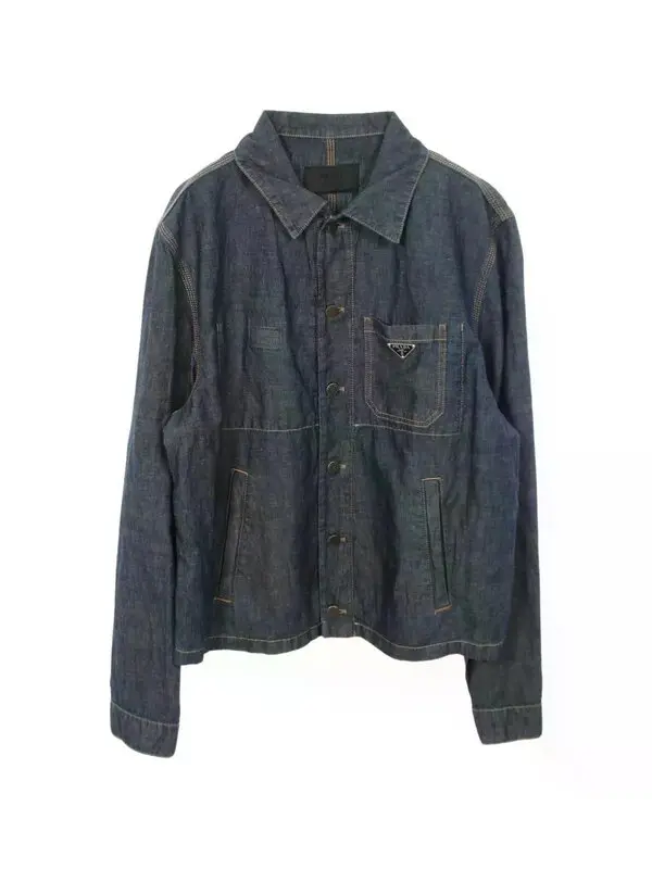Prada Chambray Blouson Jacket