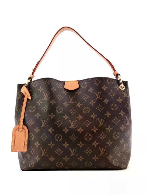 LOUIS VUITTON Monogram Canvas Pm Hobo Bag - Brown