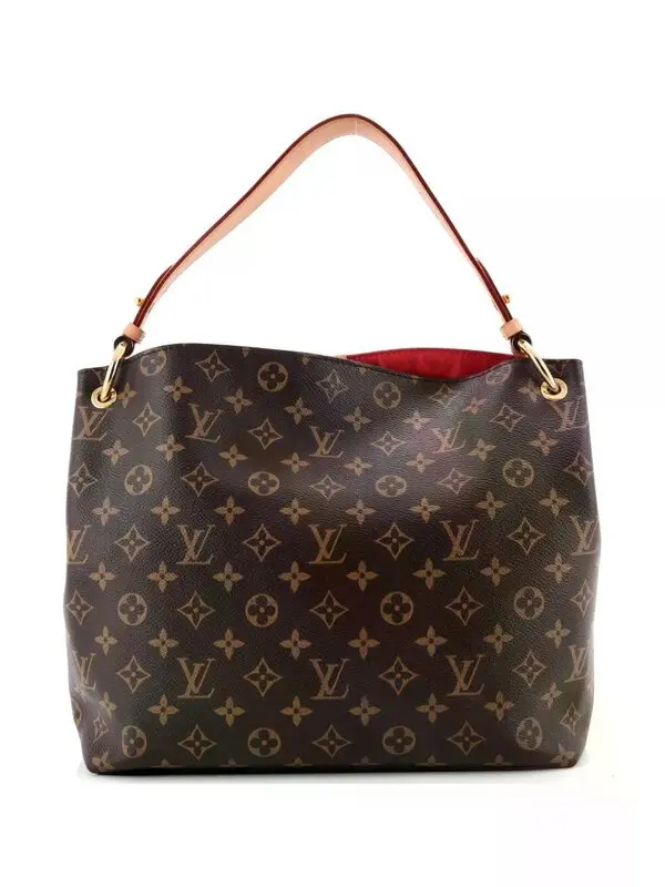 LOUIS VUITTON Monogram Canvas Pm Hobo Bag - Brown
