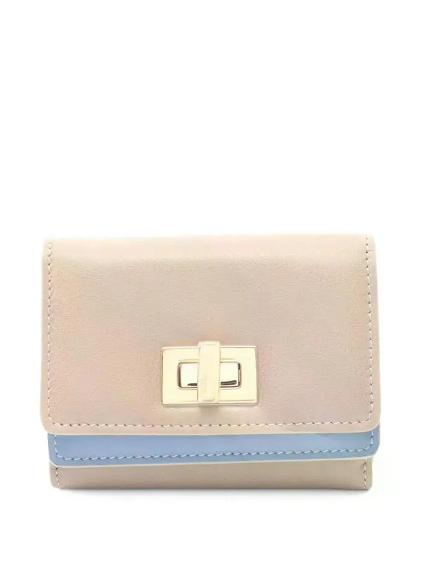 Fendi 2020s Way Leather Wallet - Neutrals