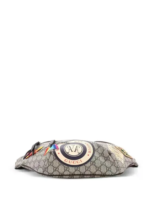 Gucci Gg Coated Canvas Applique Belt Bag