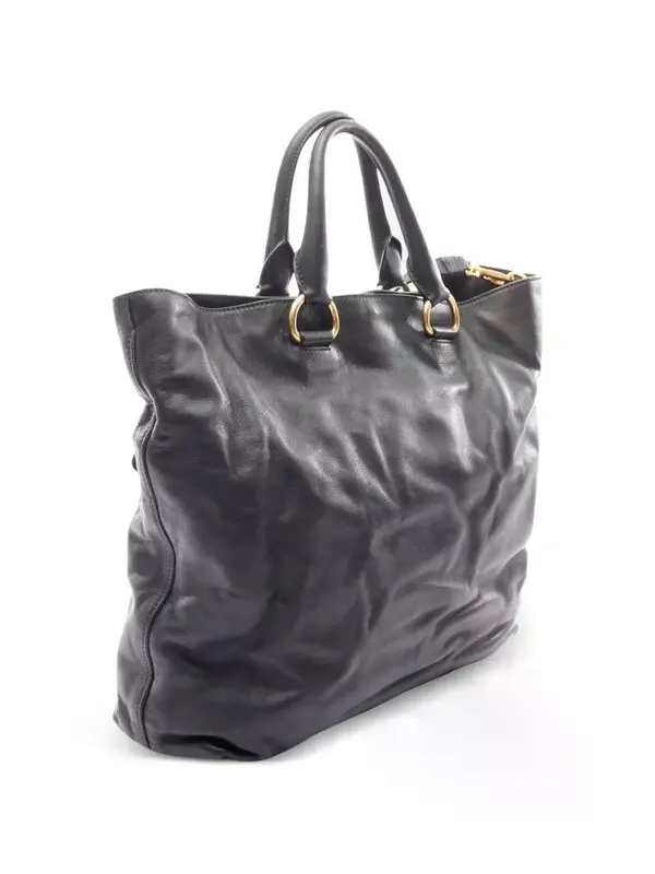 Prada Soft Calf Leather Tote Bag