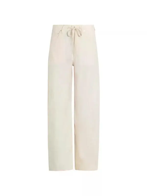 Citizens Of Humanity Drawstring Waist Wide Leg Trousers - Neutrals