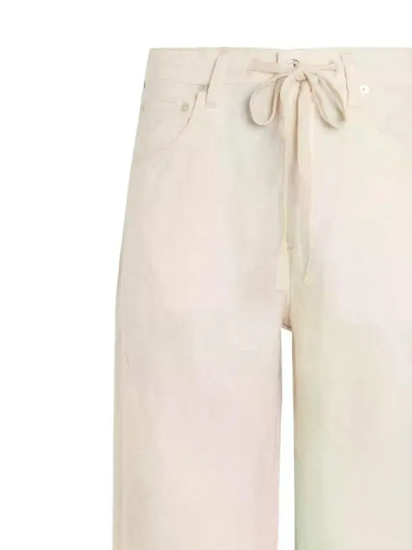Citizens Of Humanity Drawstring Waist Wide Leg Trousers - Neutrals