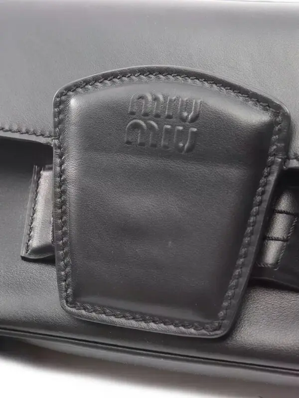 Miu Miu Embossed Logo Shoulder Bag