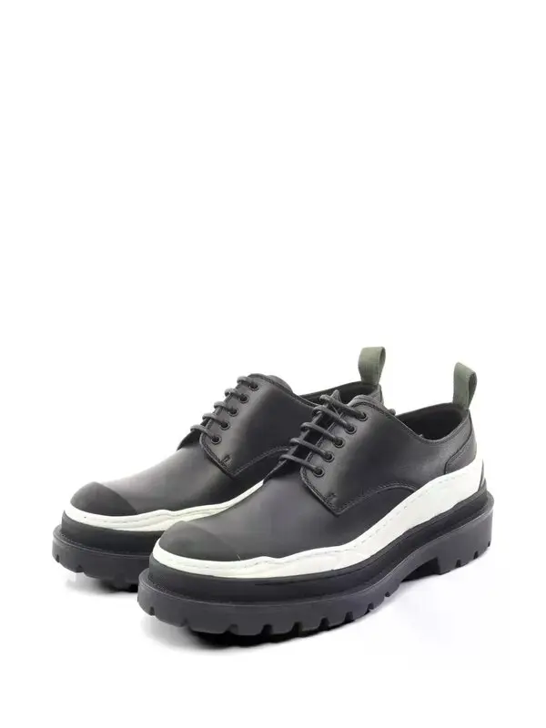 Dior X Sacai Explorer Derby Leather Sneakers