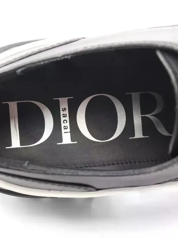Dior X Sacai Explorer Derby Leather Sneakers