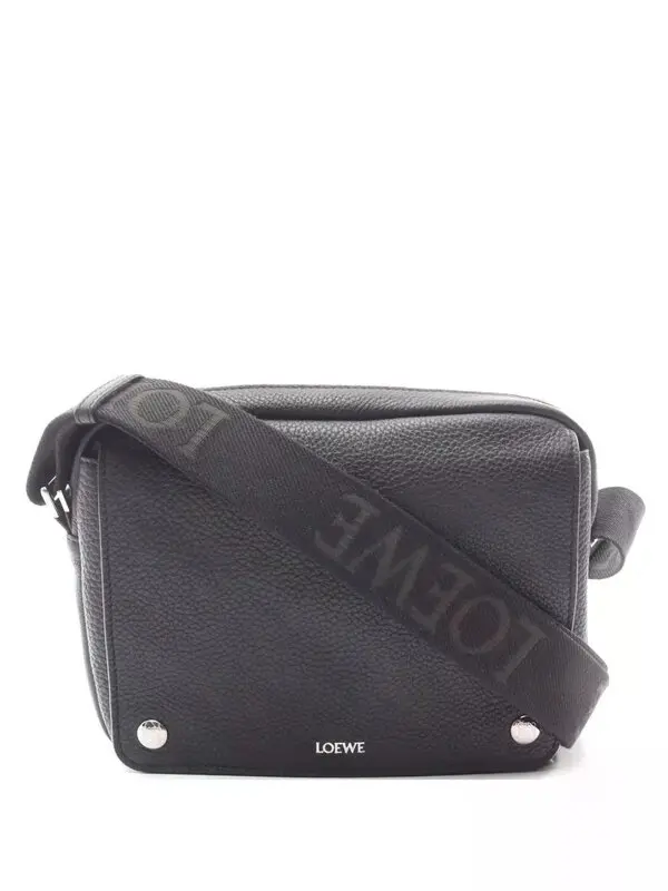 Loewe Pebble Messenger Bag - Black