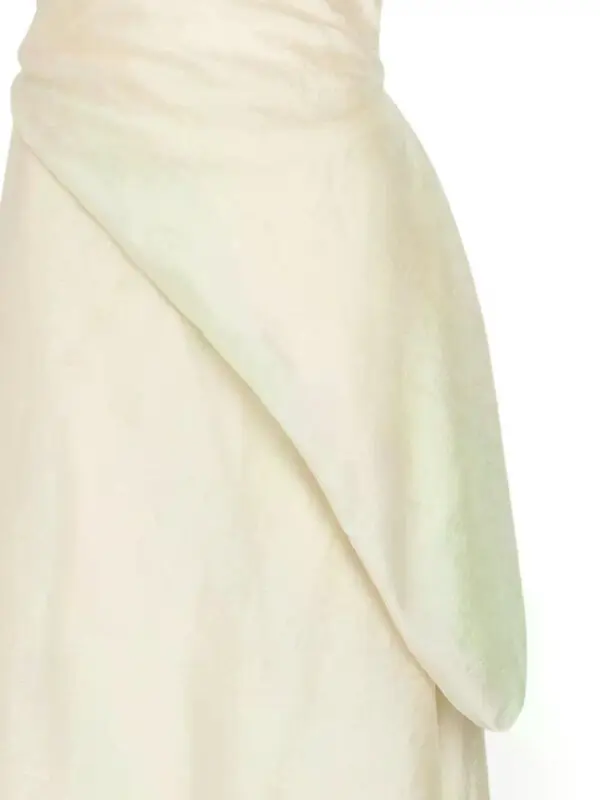 SOLAQUA Antonella Draped Maxi Dress - White