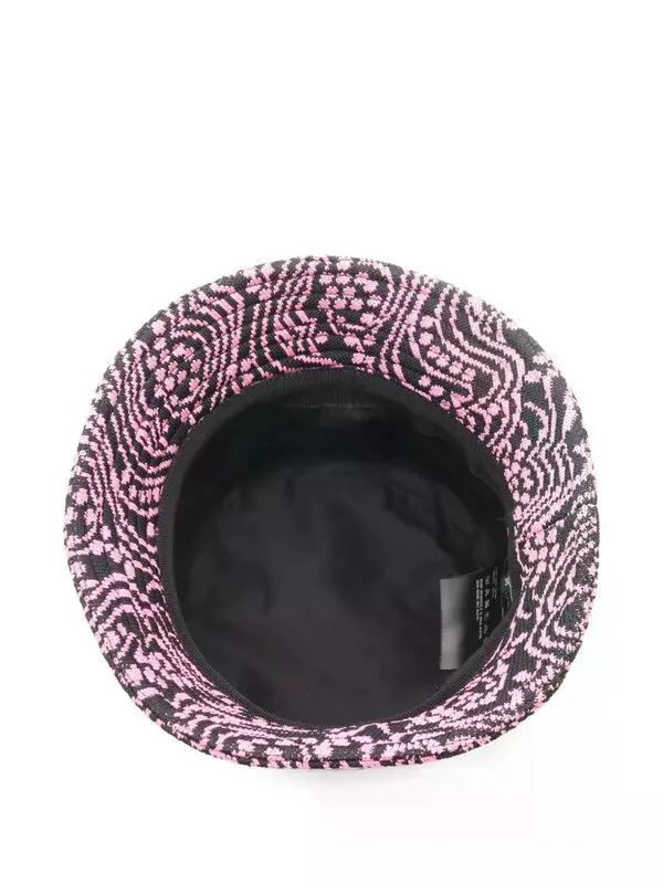 Prada Enamel Triangle Logo Bucket Hat