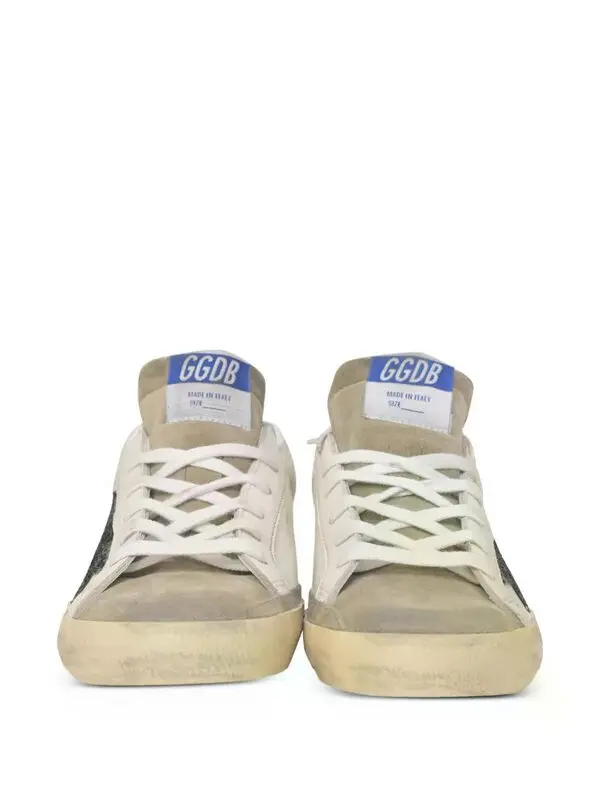 GOLDEN GOOSE Super-star Glitter Star Sneakers - White