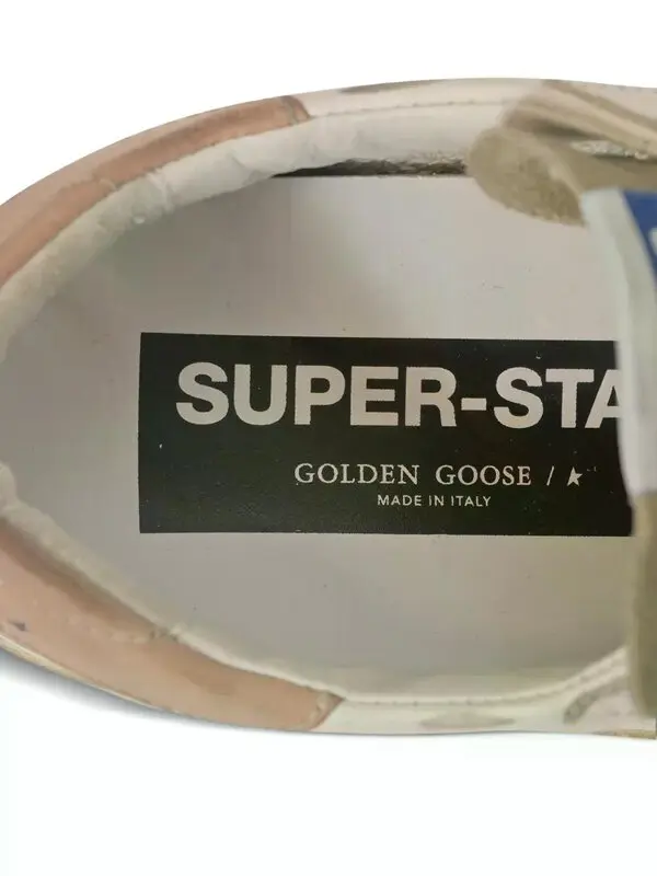GOLDEN GOOSE Super-star Glitter Star Sneakers - White