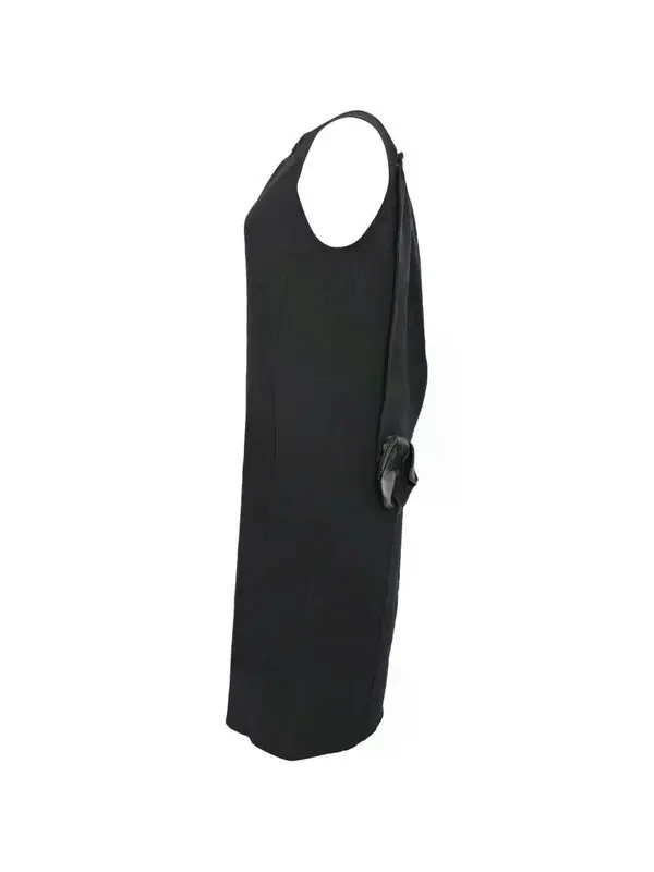 Oscar De La Renta Wool Pleated Shift Dress