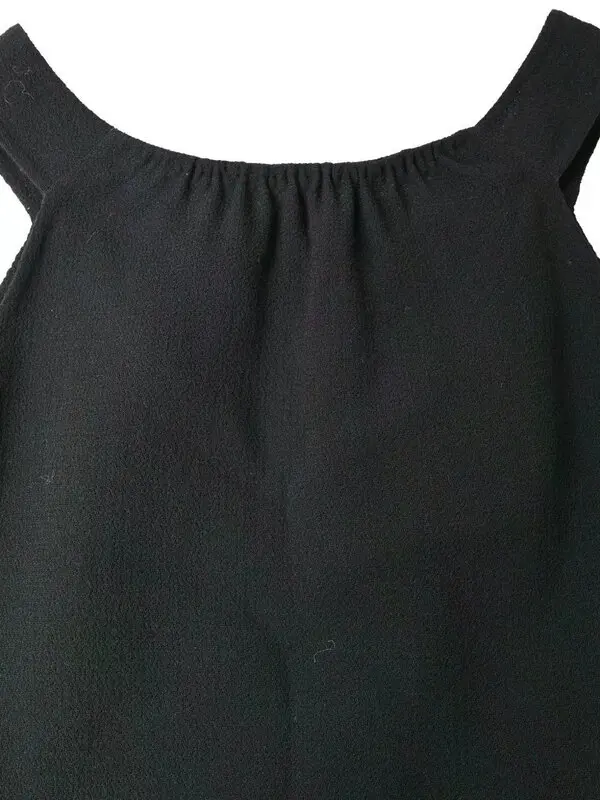 Oscar De La Renta Wool Pleated Shift Dress