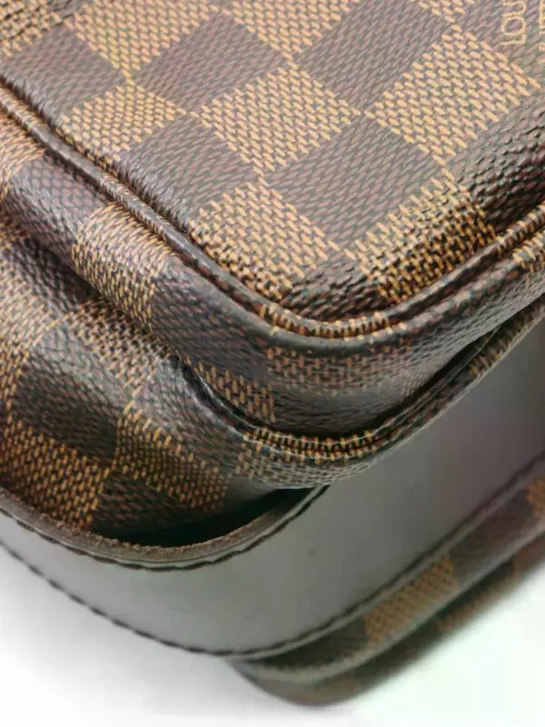 LOUIS VUITTON Damier Ebene Naviglio Shoulder Bag - Brown