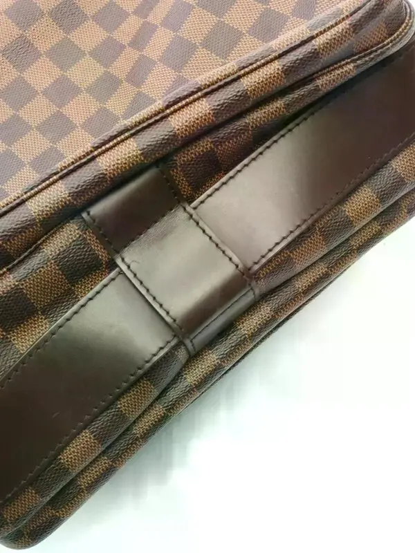 LOUIS VUITTON Damier Ebene Naviglio Shoulder Bag - Brown