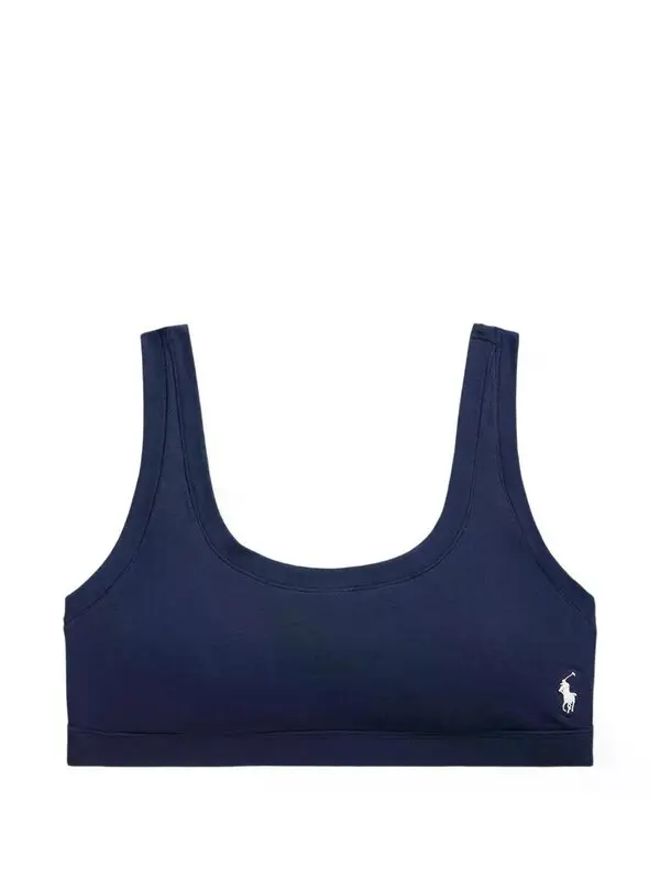 Polo Ralph Lauren Logo-embroidered Scoop-neck Bra
