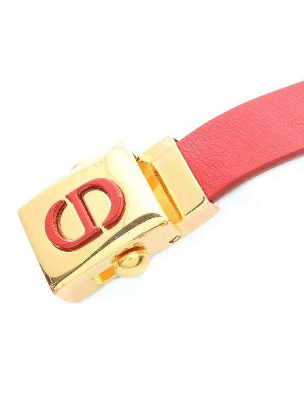 Dior Gold-tone Cd Logo Plaque Belt