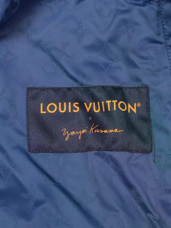 LOUIS VUITTON Monogram Embroidered Windbreaker - Blue