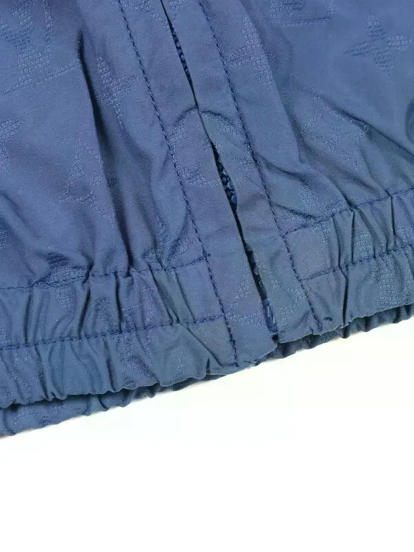 LOUIS VUITTON Monogram Embroidered Windbreaker - Blue