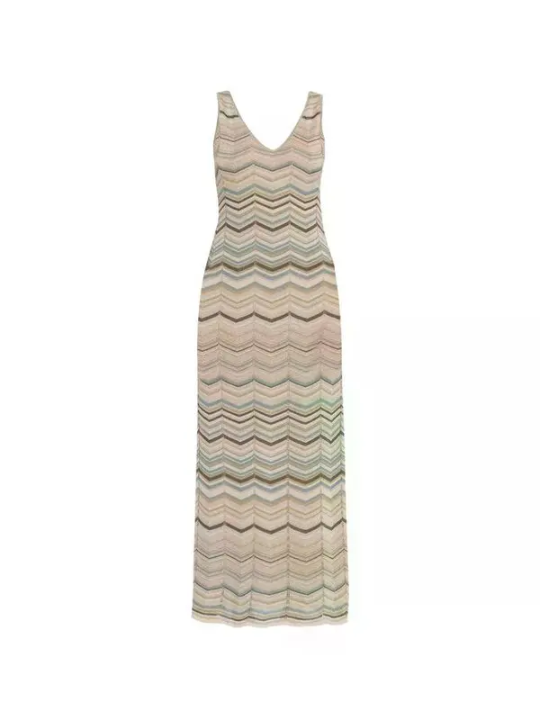 NENETTE Texas Chevron-knit Maxi Dress