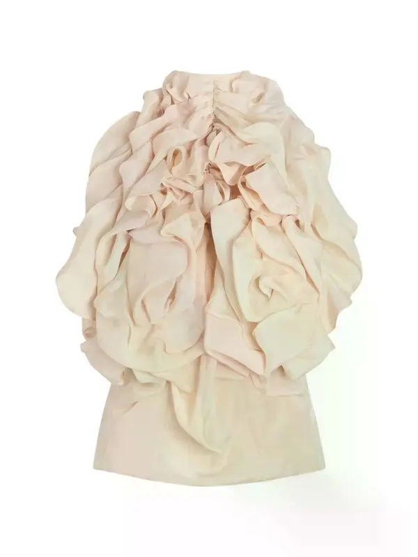 MAISON MARGIELA Ruffled Sleeveless Blouse