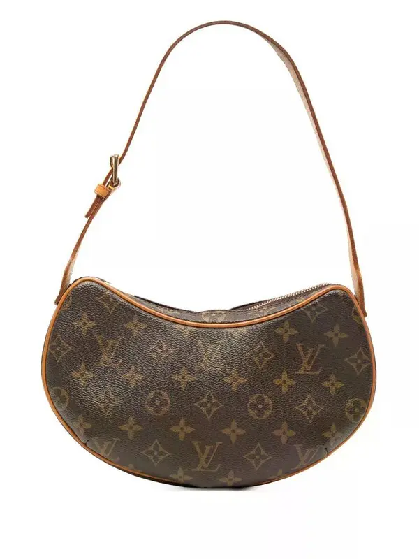 LOUIS VUITTON Monogram Croissant Pm Hobo Bag - Brown