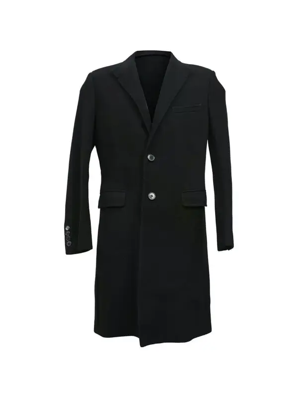 Saint Laurent Single-breasted Wool Coat