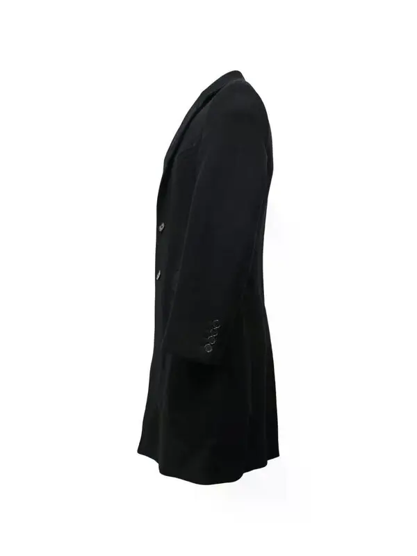 Saint Laurent Single-breasted Wool Coat
