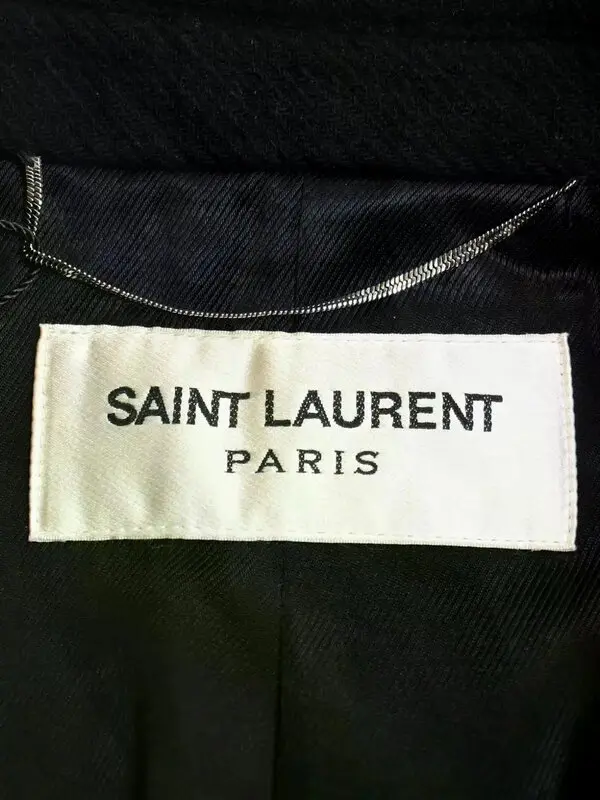 Saint Laurent Single-breasted Wool Coat