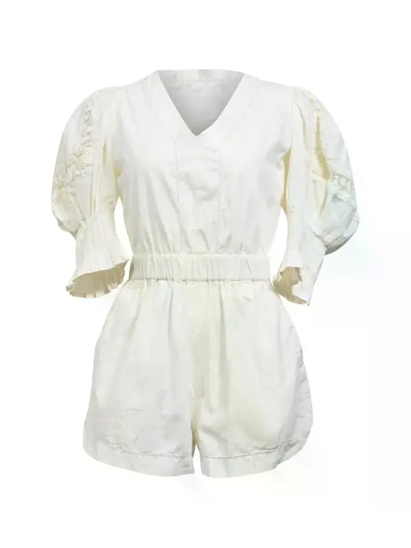 Sea Thora Thread-pull Romper - Neutrals