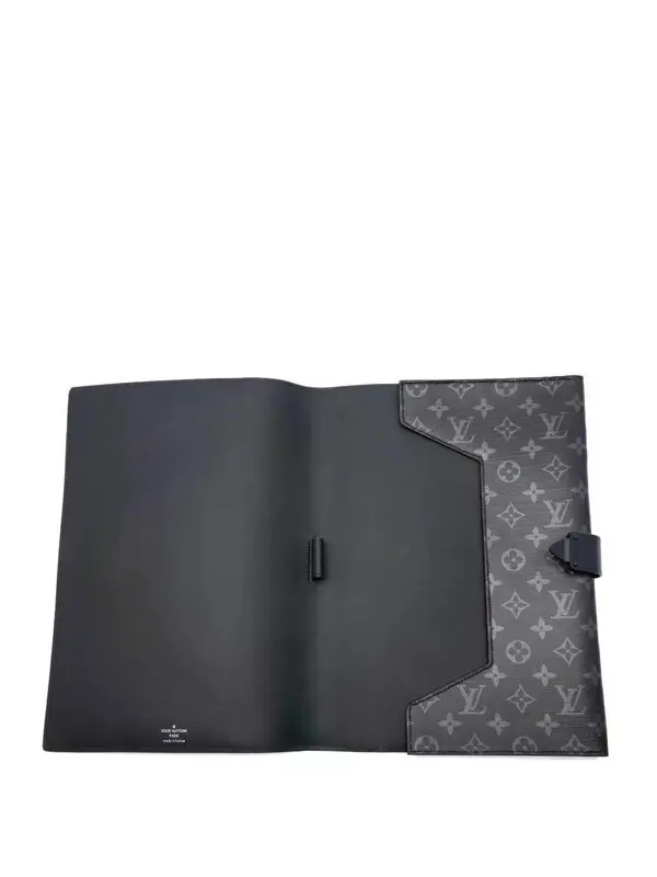 LOUIS VUITTON Monogram Eclipse Rainbow Franck Folder Clutch Bag