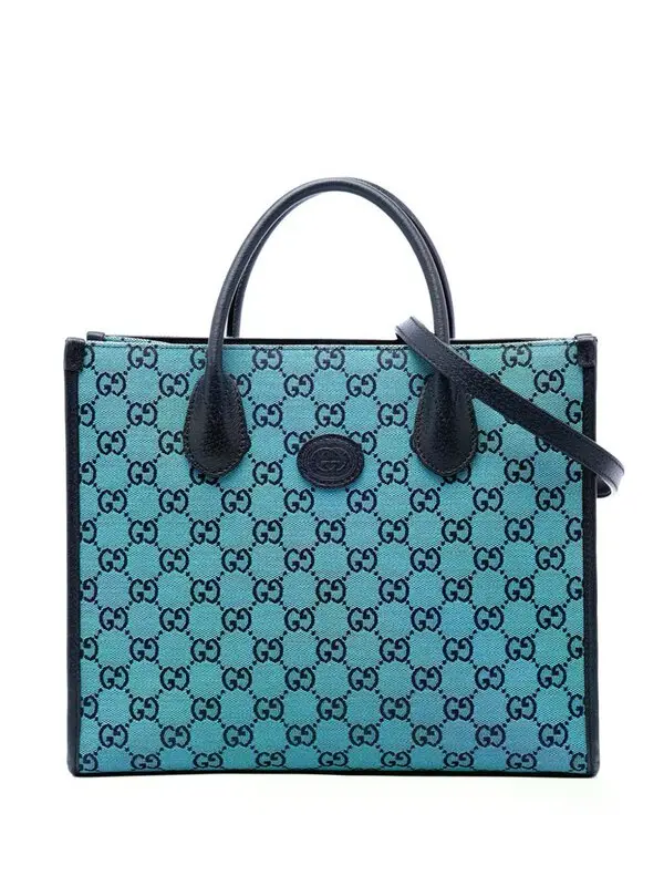 Gucci Gg Canvas Interlocking G Tote Satchel