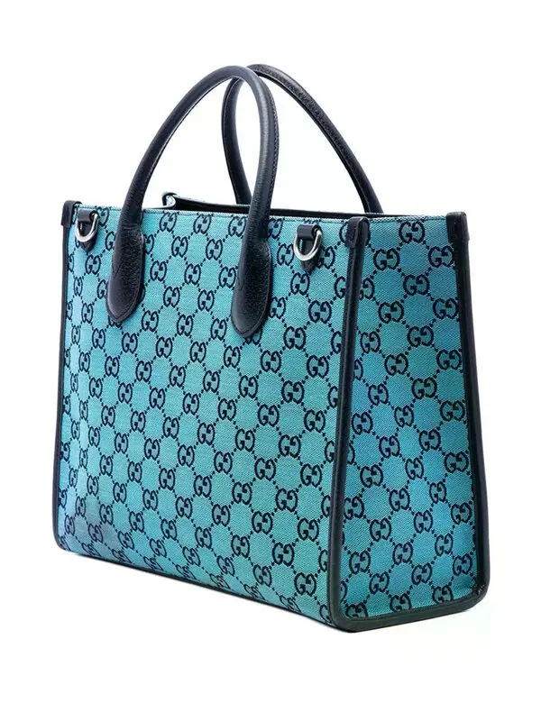 Gucci Gg Canvas Interlocking G Tote Satchel